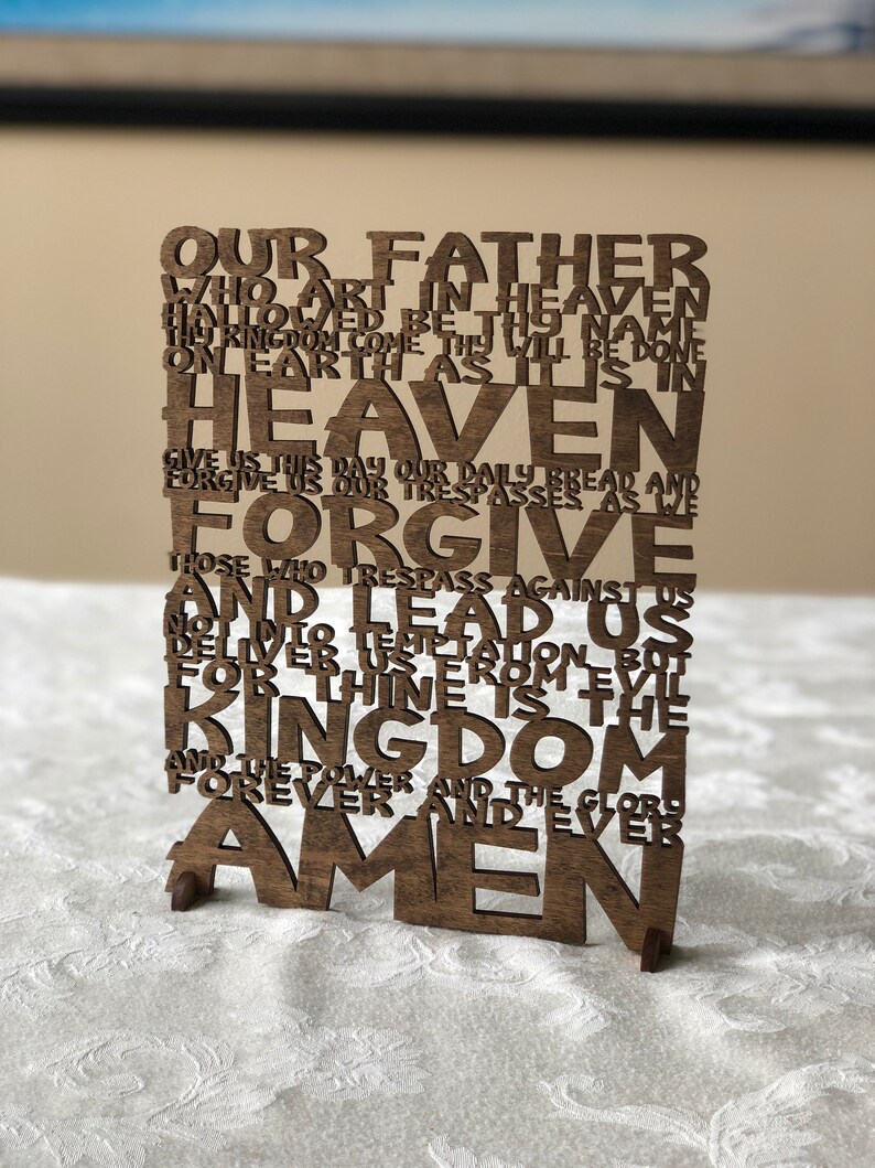 The Lord's Prayer Our Father Digital File/ Laser Cut | Etsy