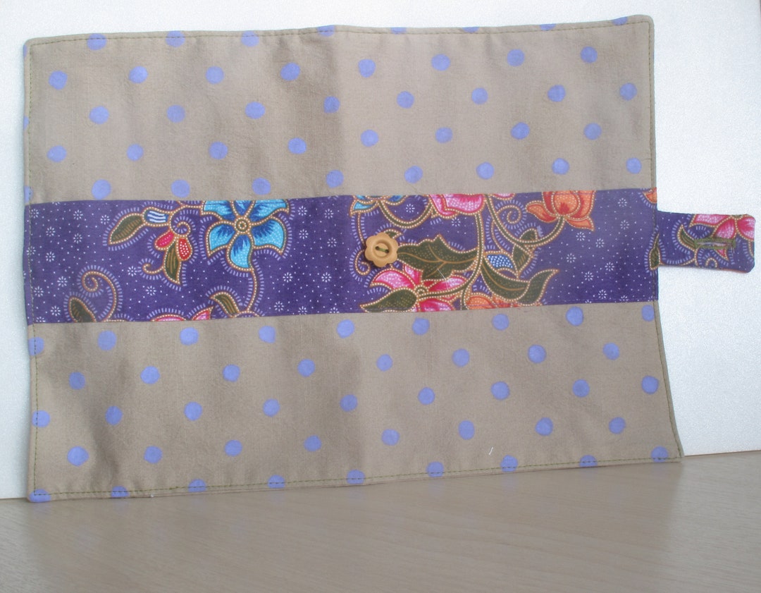 Pencil Roll Case, Batik Pencil Case - Etsy