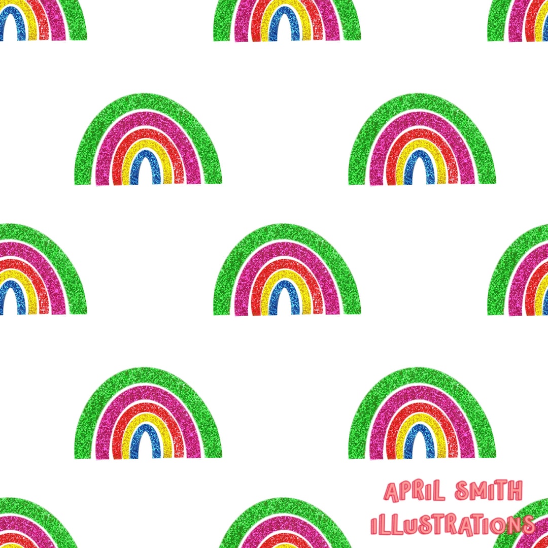 Rainbow Glitter Effect , Seamless Pattern, Surface Pattern, Non ...