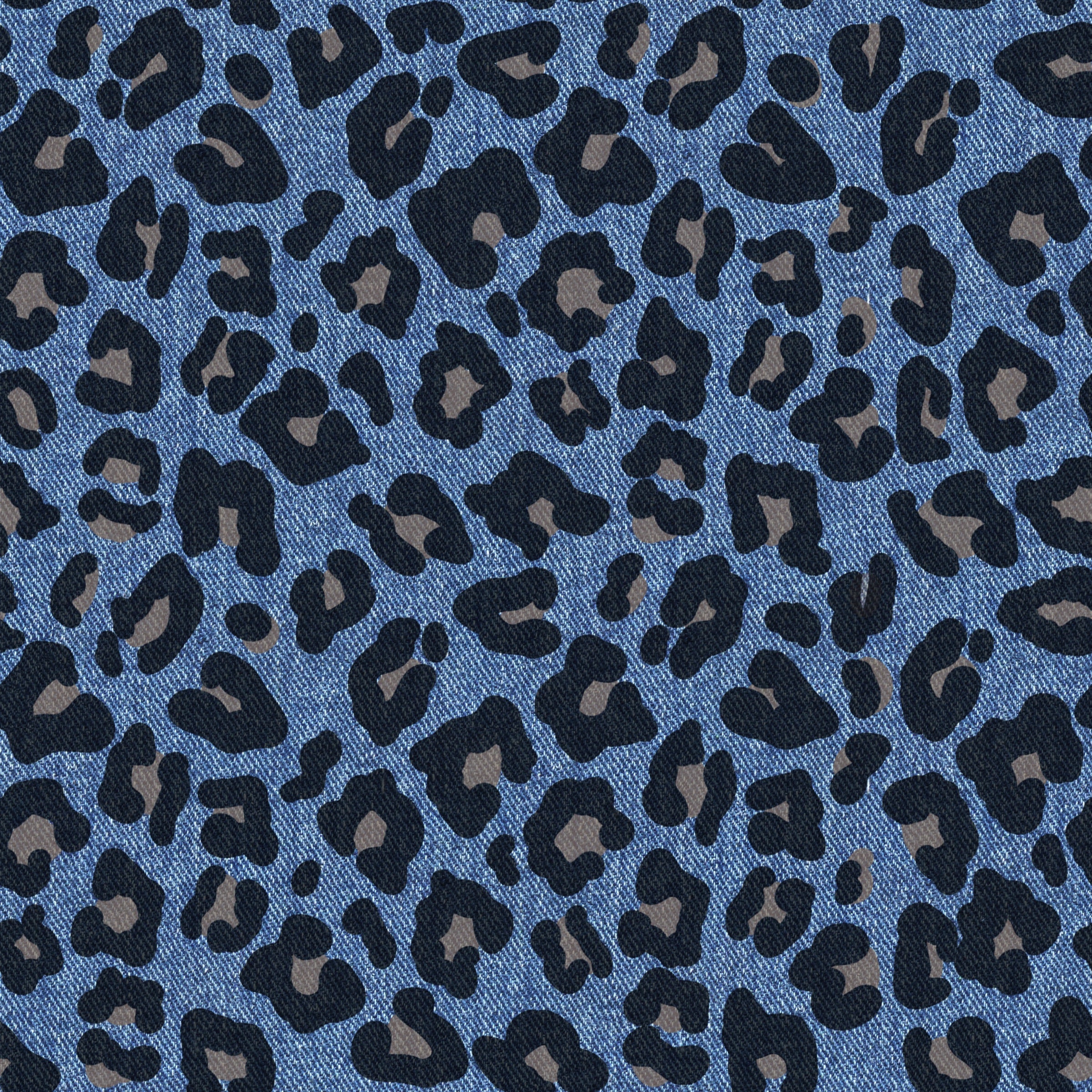 Denim Leopard Print, Pastel, Seamless Pattern, Surface Pattern, Non ...