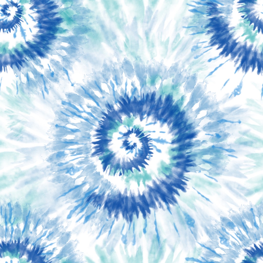 Blue Tie Dye, Seamless Pattern, Surface Pattern, Non Exclusive, Summer ...