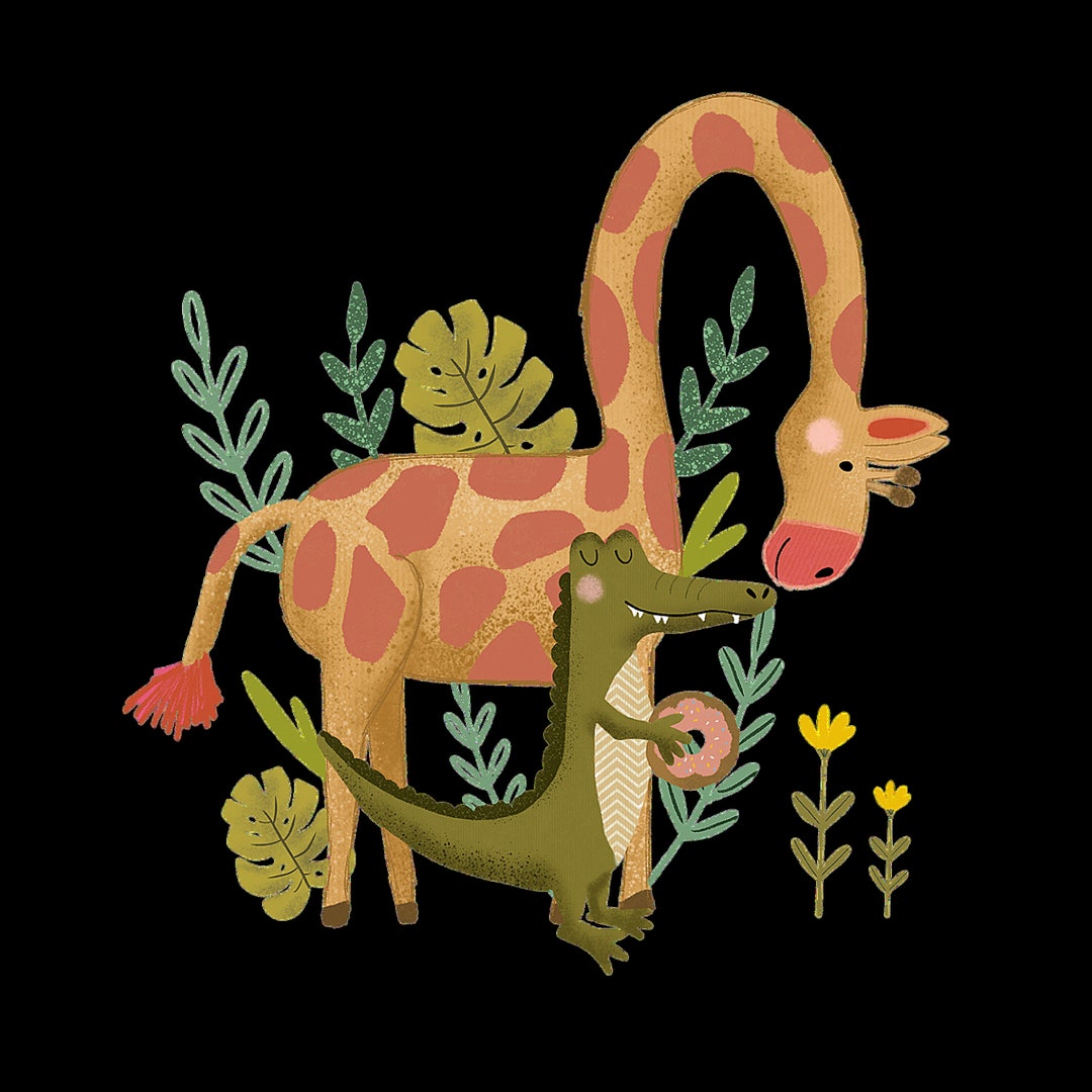 Croc and Giraffe, PNG, Transfers, Sublimation DIGITAL DOWNLOAD - Etsy