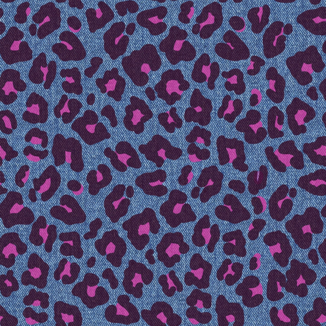 Denim Leopard Print, Seamless Pattern, Surface Pattern, Non Exclusive ...