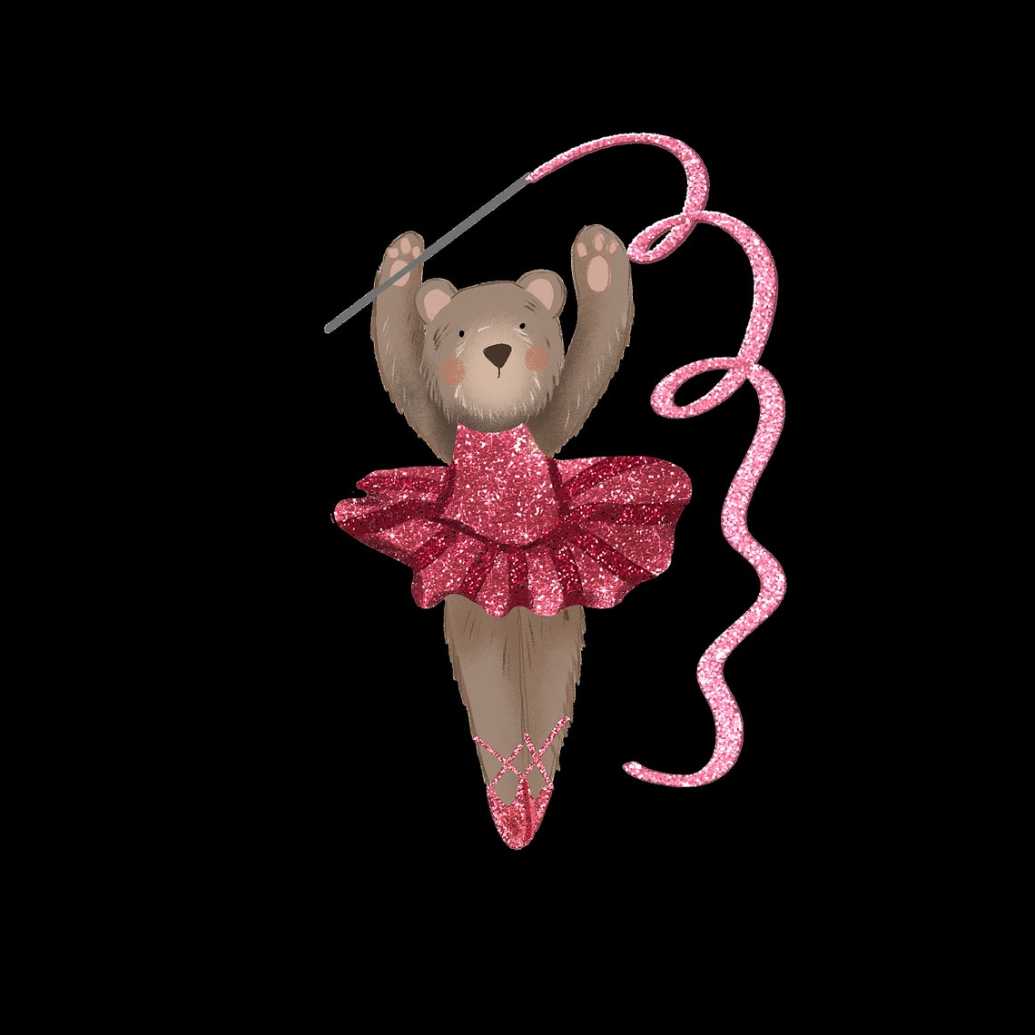 Ballet Bear, Bear, Ballet Animals, PNG, Transfers, Sublimation DIGITAL ...