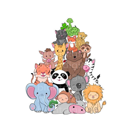 Group Of Animals Together Clipart