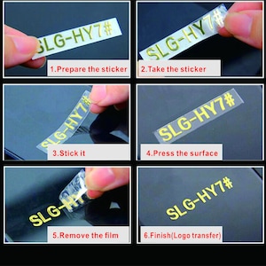 Custom 3d Logo Metal Transfer Stickers, UV Adhesive Sticker ...