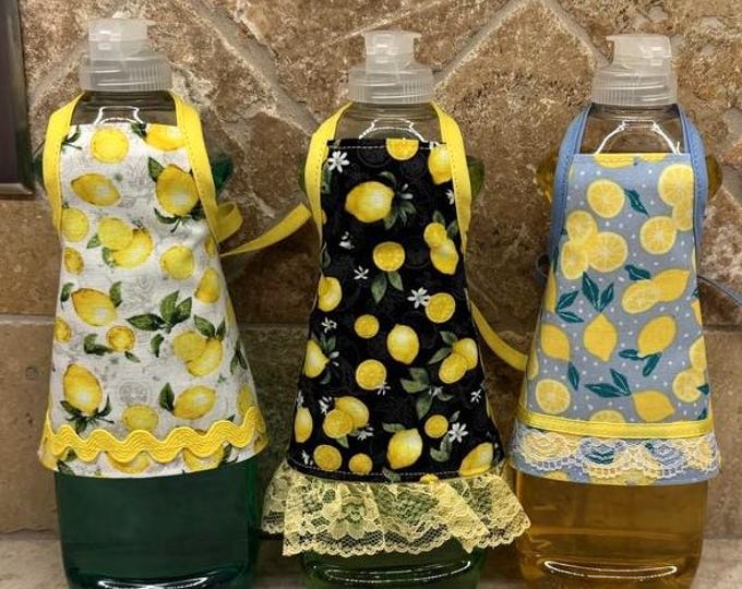 Dish Soap Apron, Dish Soap Bottle Apron, Dish Soap Cover, Soap Bottle ...