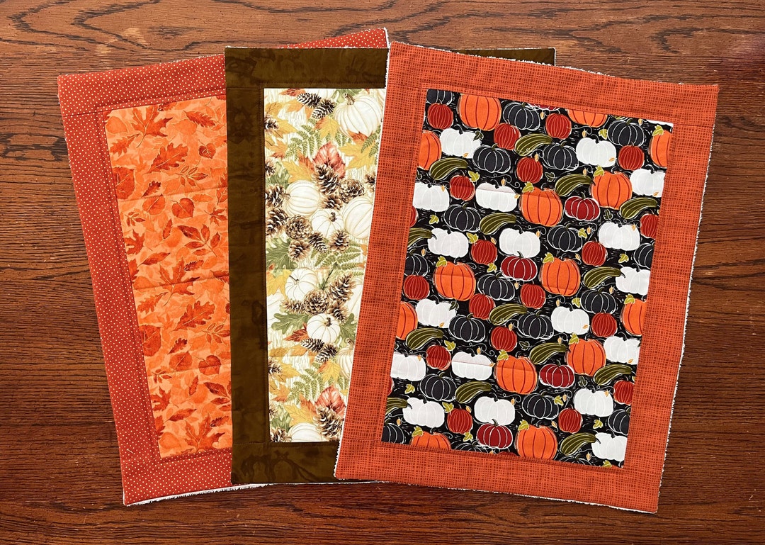 Thanksgiving Dish Drying Mats Autumn Pumpkins and Fall - Etsy