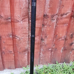African Zulu Walking Stick Knobkerrie Cane - Ebony Wood - Etsy