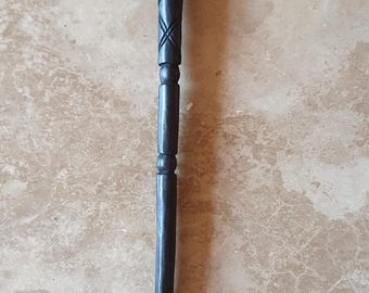 African Zulu Walking Stick Knobkerrie Cane Ebony Wood - Etsy UK