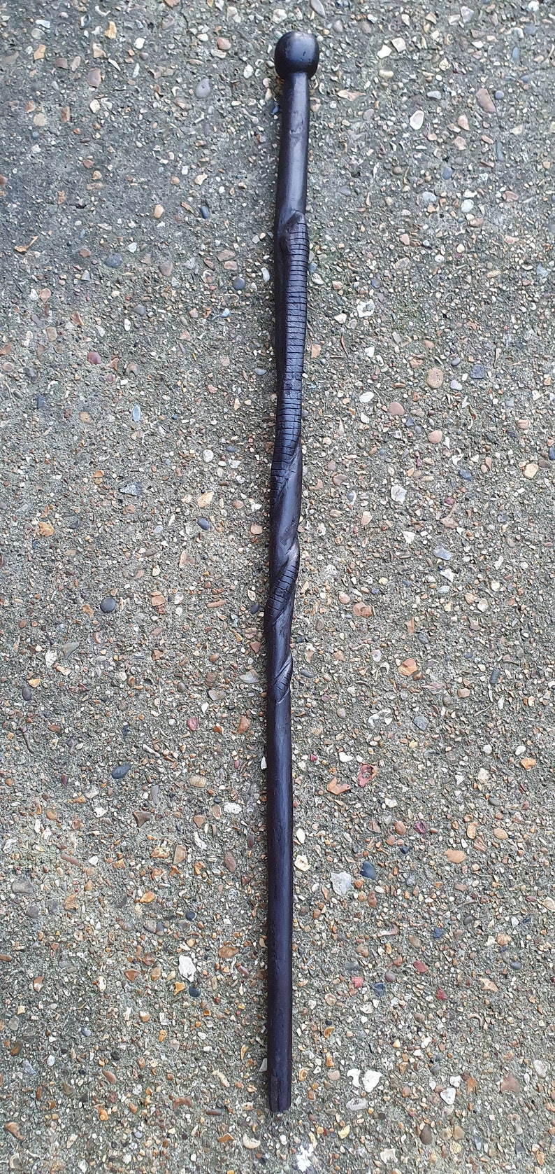 Rustic Snake Carved African Walking Stick Cane Ebony Wood - Etsy