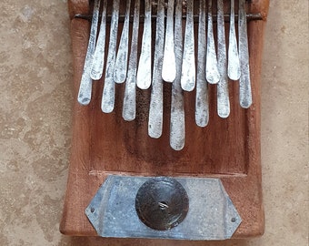 37 Key Shona Njari ELECTRIC Mbira Triple Sensor Pickup Finger Piano ...