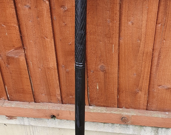African Zulu Walking Stick Knobkerrie Cane - Ebony Wood - Etsy UK