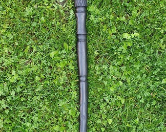 African Zulu Walking Stick Knobkerrie Cane - Ebony Wood - Etsy