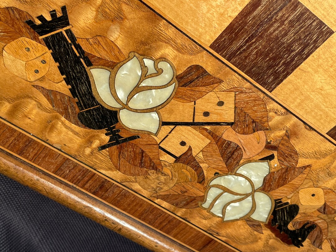 Rare French art Deco Backgammon Board With Beautiful Inlaid - Etsy