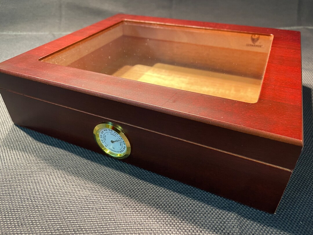 Elegante humidor de charutos de madeira vintage - Etsy Portugal