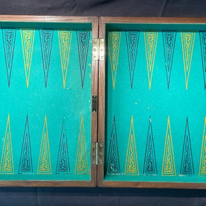 Pretty 1950s Backgammon Board From Belgium - Etsy