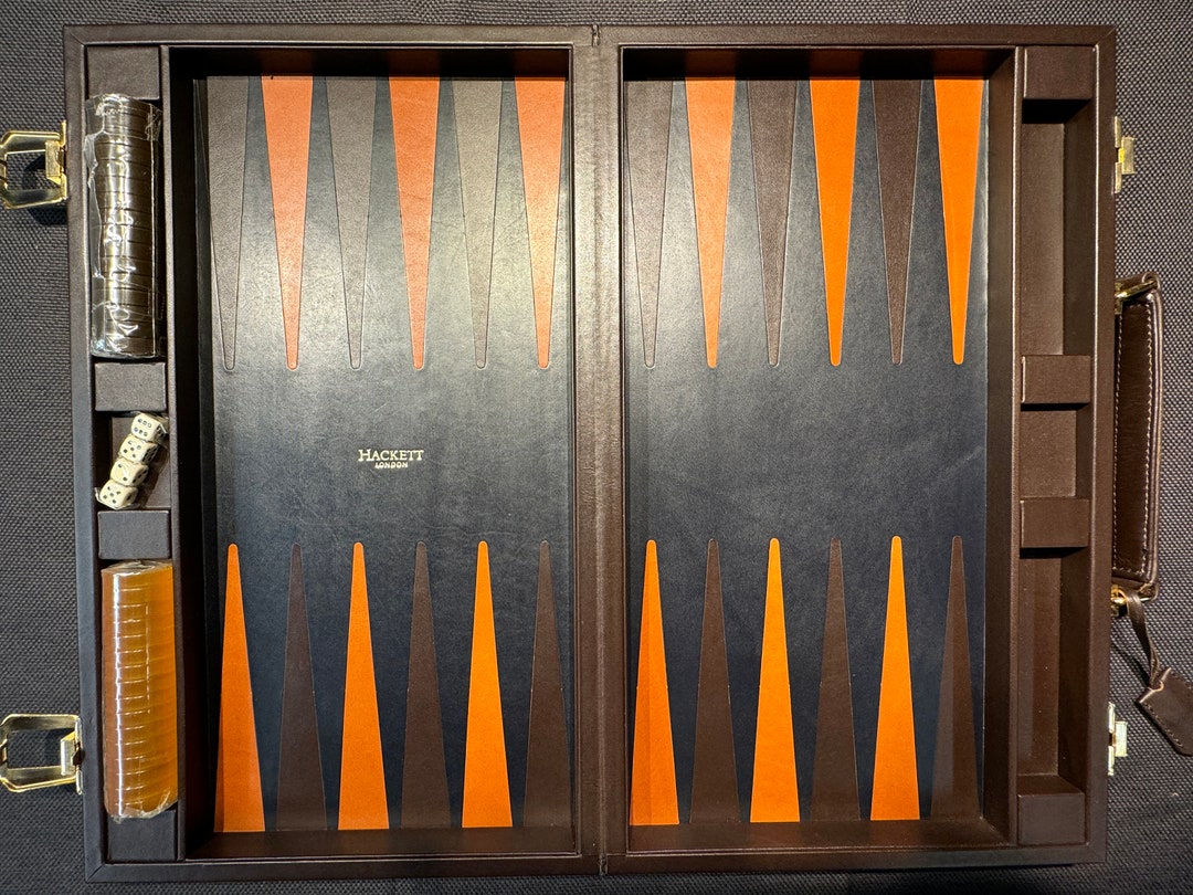 Superb Leather 'briefcase' Backgammon Game From Hackett of London - Etsy
