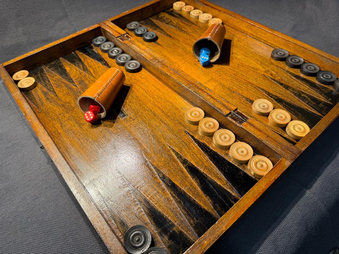 Lovely French 'rustic' Style Marquetry Backgammon Game From the 1940s - Etsy