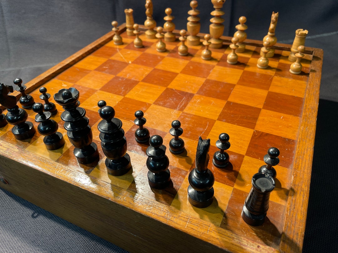 Combined Backgammon Chess and Drafts / Checkers Game - Etsy