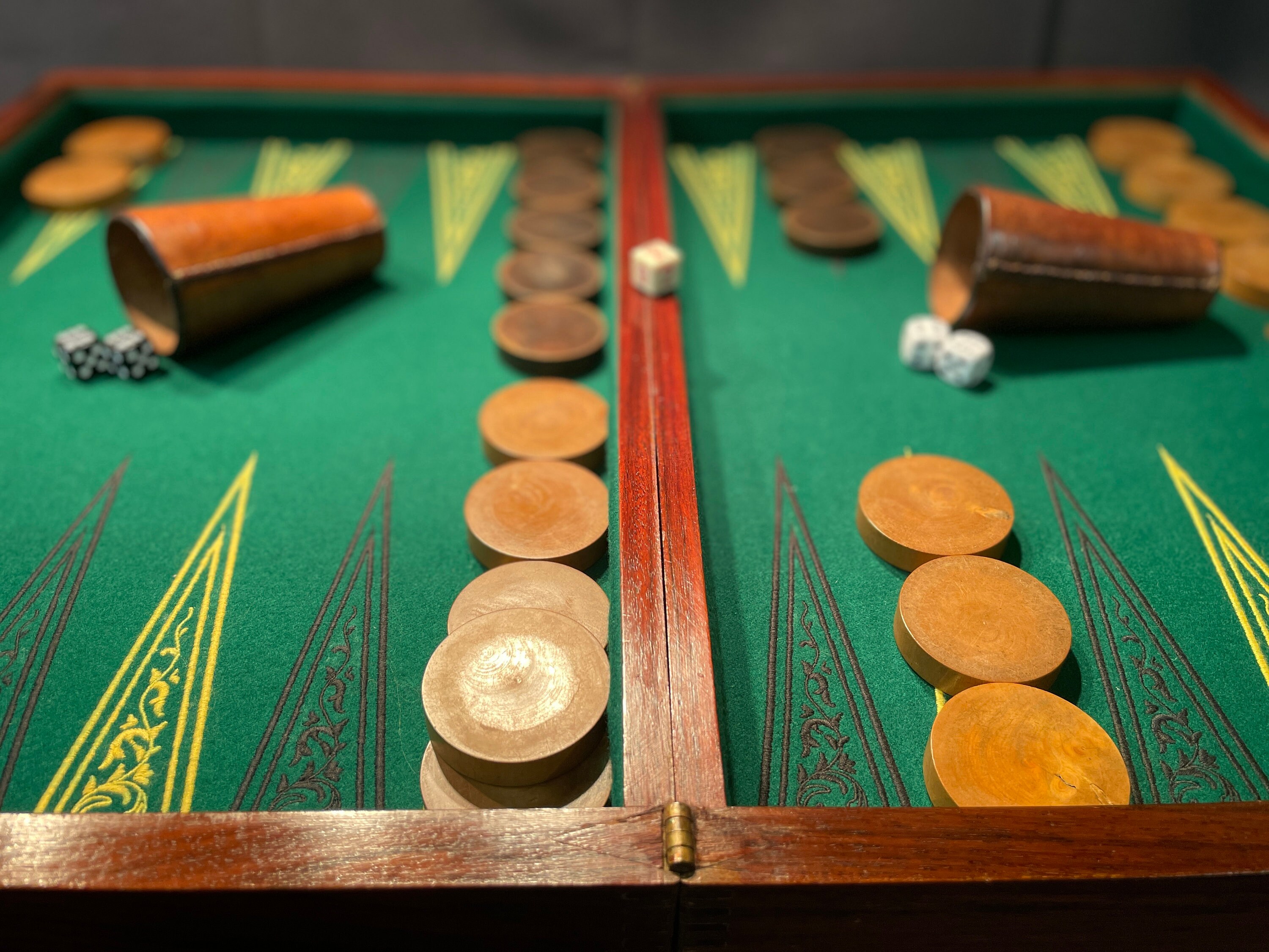 Handsome French Antique Backgammon Game Circa 1890-1900 With - Etsy
