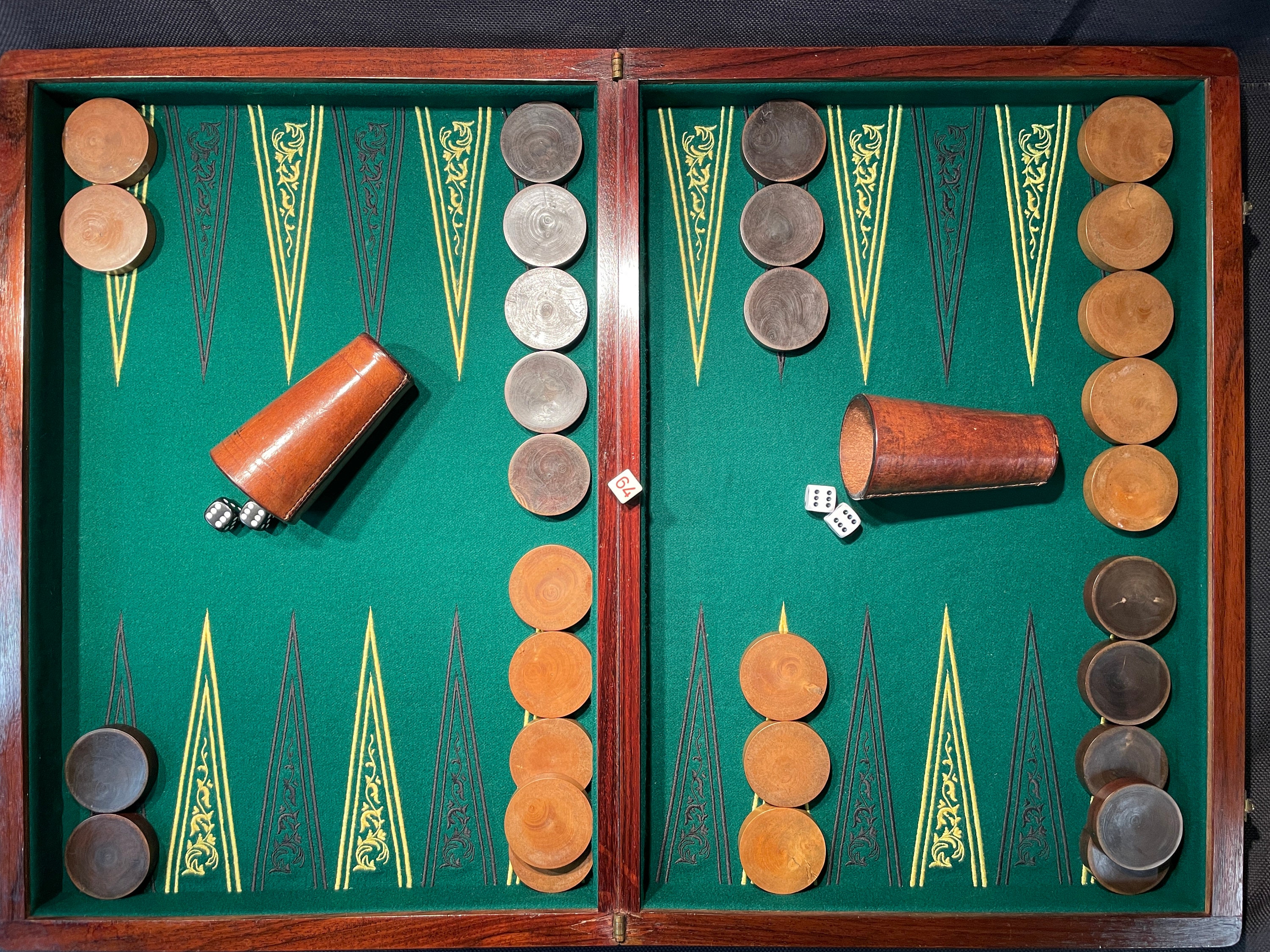 Handsome French Antique Backgammon Game Circa 1890-1900 With - Etsy