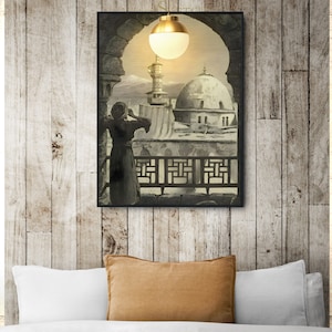 Printable Vintage Call to the Prayer Azaan Wall Art, Prayer Call ...
