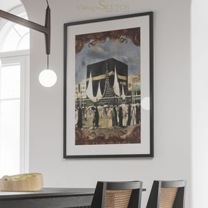 Masjid Al-haram Vintage Wall Art,islamic Gifts, Muslim Wall Art, Nikkah ...