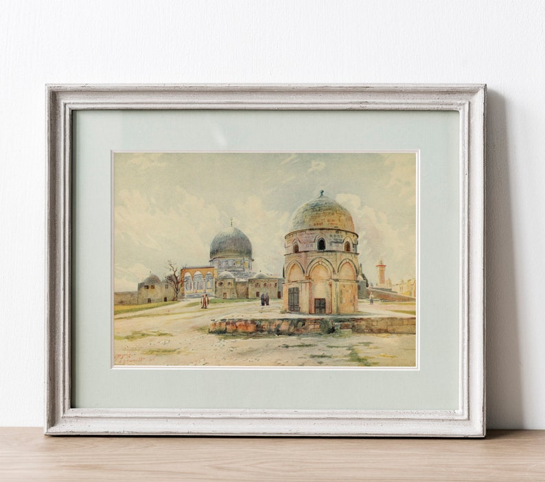Printable Vintage Mosque of Omar Wall Art Digital Print - Etsy