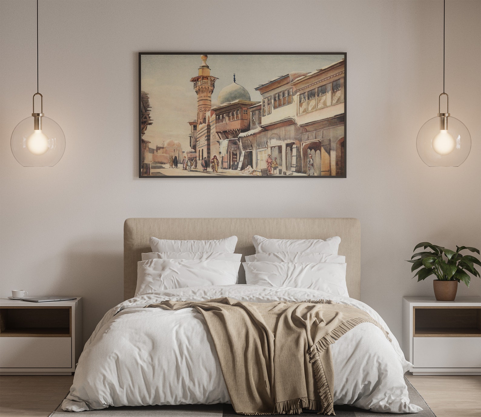 Printable Vintage Damascus Mosque Wall Art, Digital Print, Jerusalem ...