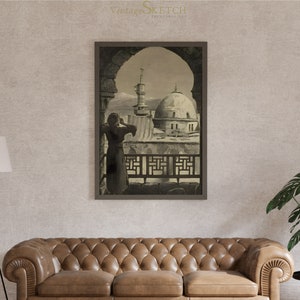Printable Vintage Call to the Prayer Azaan Wall Art, Prayer Call ...