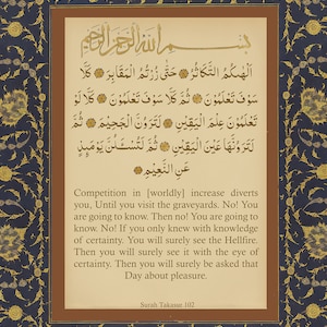 Printable Islamic Surah Wall Art, Minimalist Printable Wall Art ...