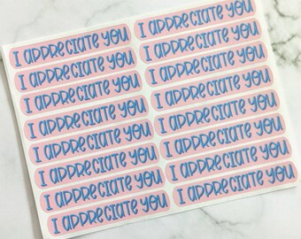 I Appreciate You - Etsy