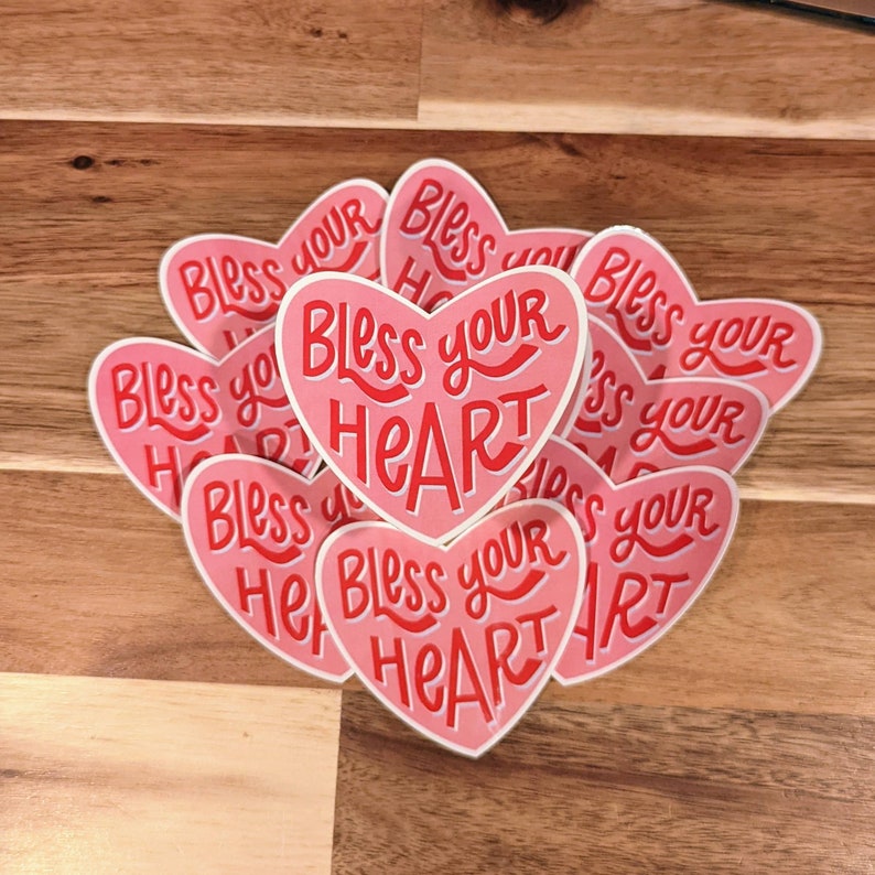 Bless Your Heart Sticker, Southern Quotes Sticker, Waterproof, Southern ...