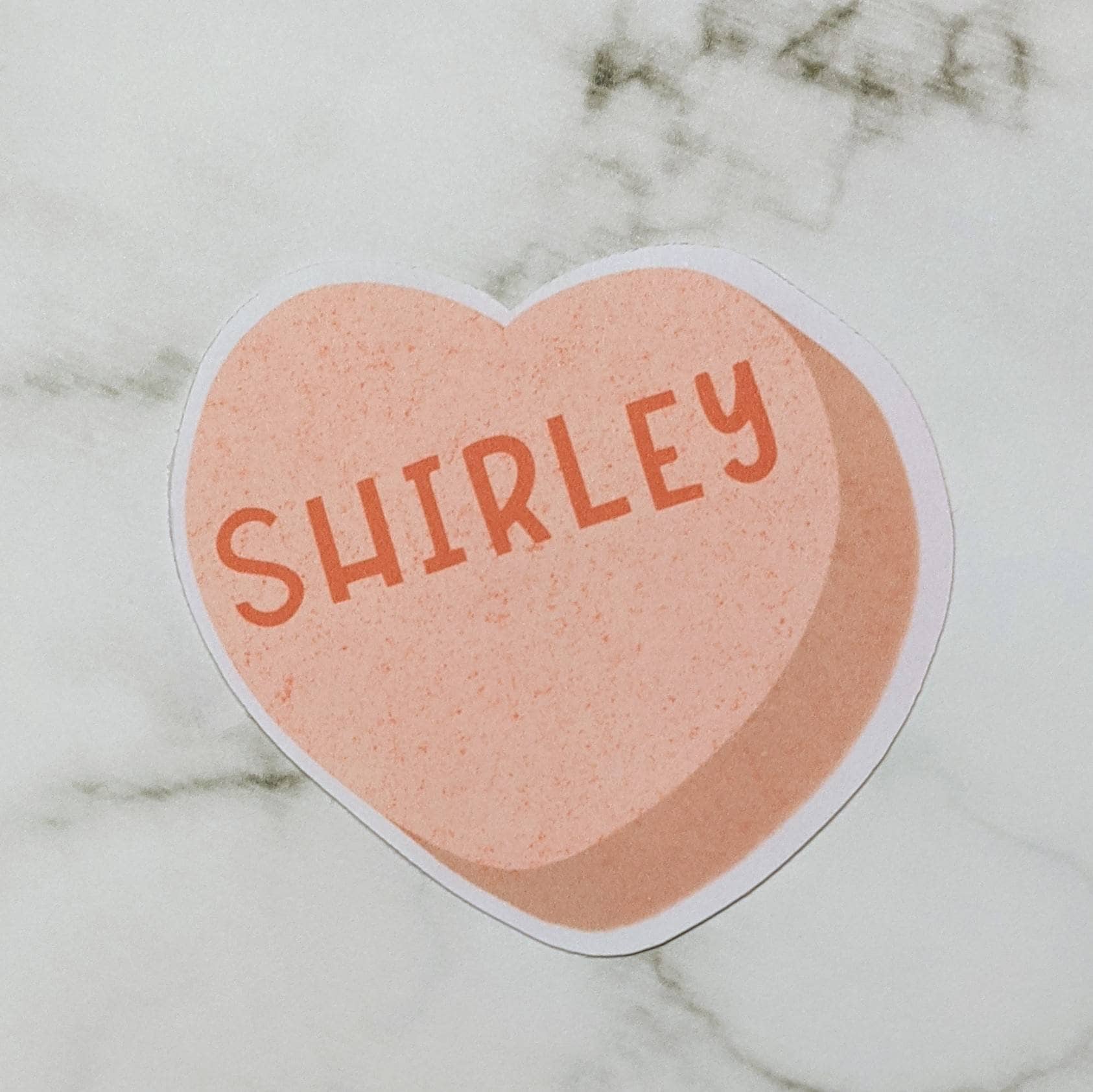 Custom Candy Heart Sticker Custom Sweet Heart Sticker | Etsy