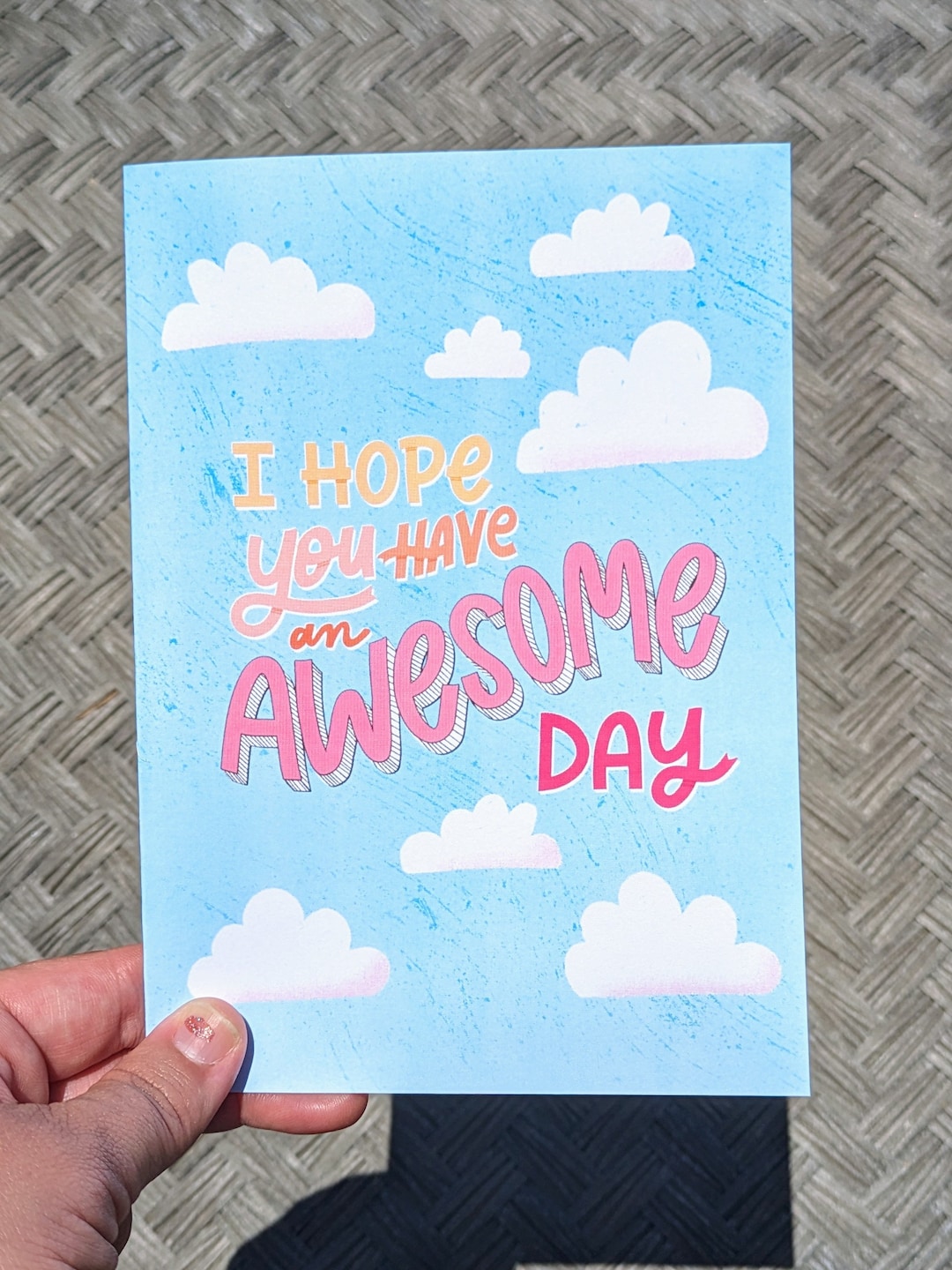 I Hope You Have an Awesome Day Greeting Card, Just Because Card, Bestie ...