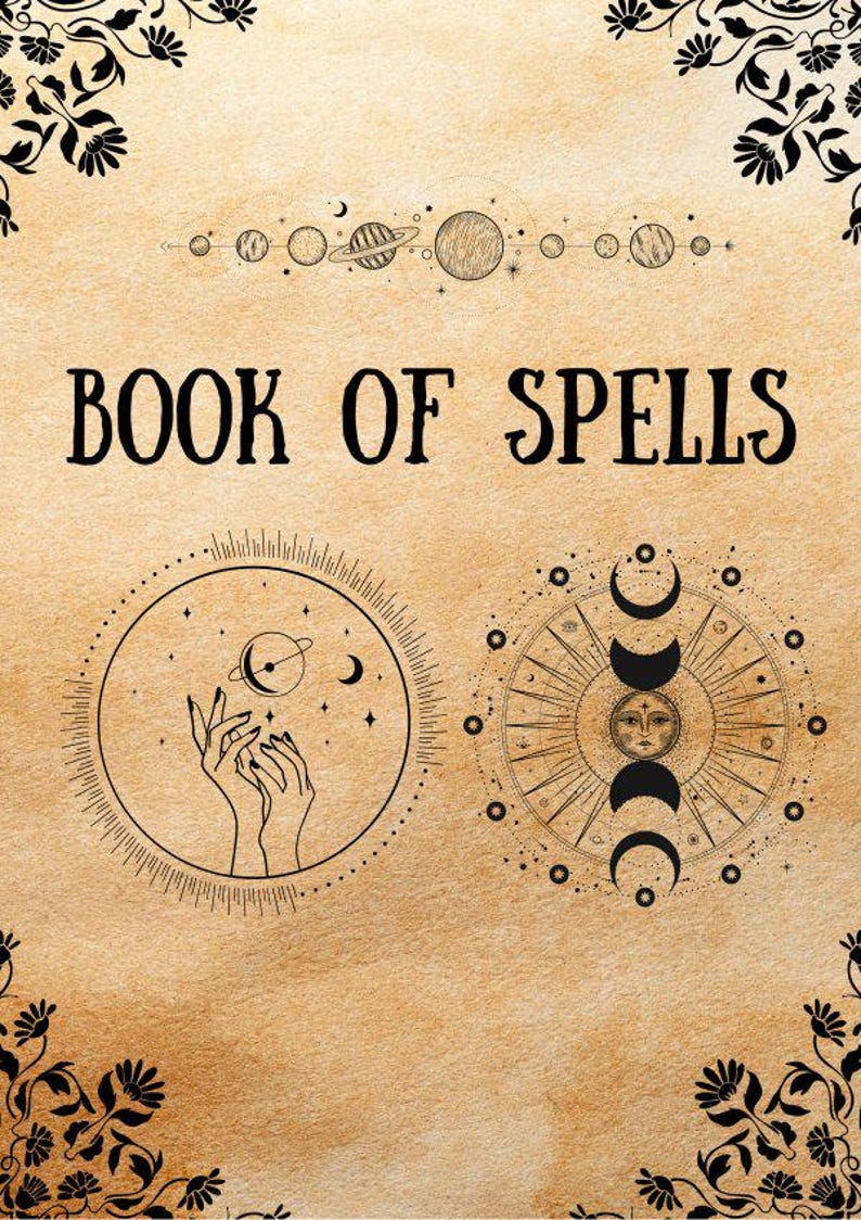 Book of Spells – BOS Pages - Digital Download - Etsy