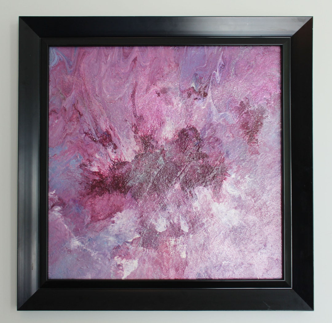 Burgundy Blush Framed Acrylic Varnish Clearance - Etsy