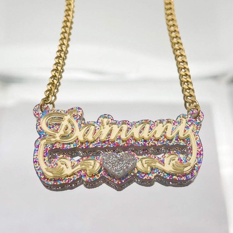 Nameplate Necklace - Etsy