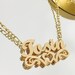 18K Gold Filled Name Necklace, Custom Name Necklace, Nameplate With ...