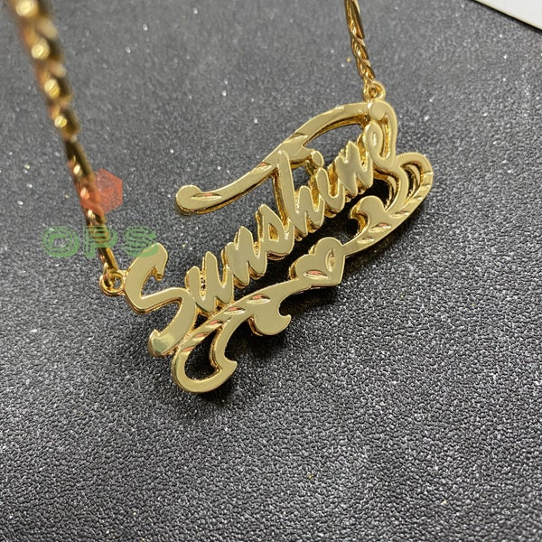 Nameplate Necklace - Etsy