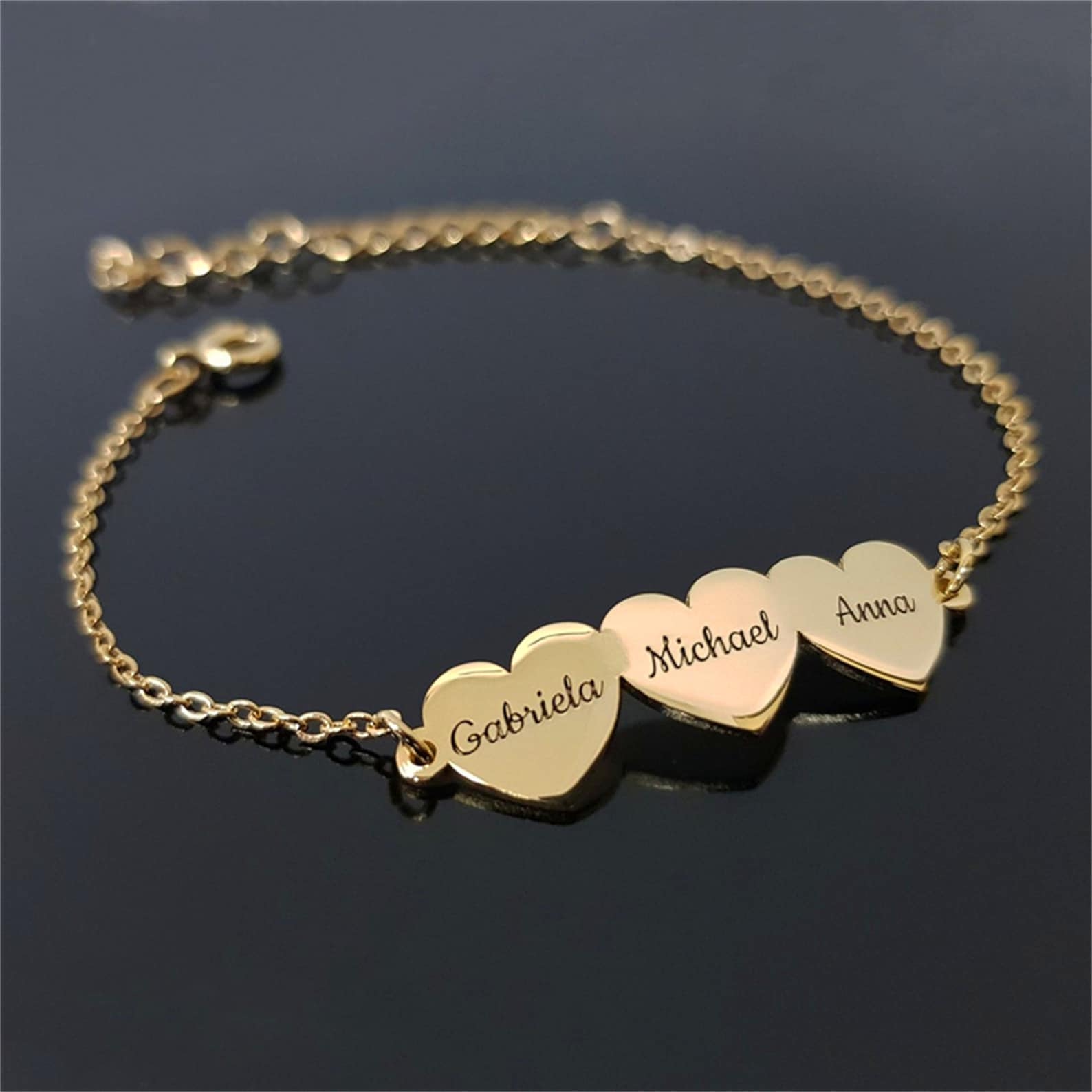 Custom Family Name Bracelet Multiple Name Bracelet Kids Name - Etsy