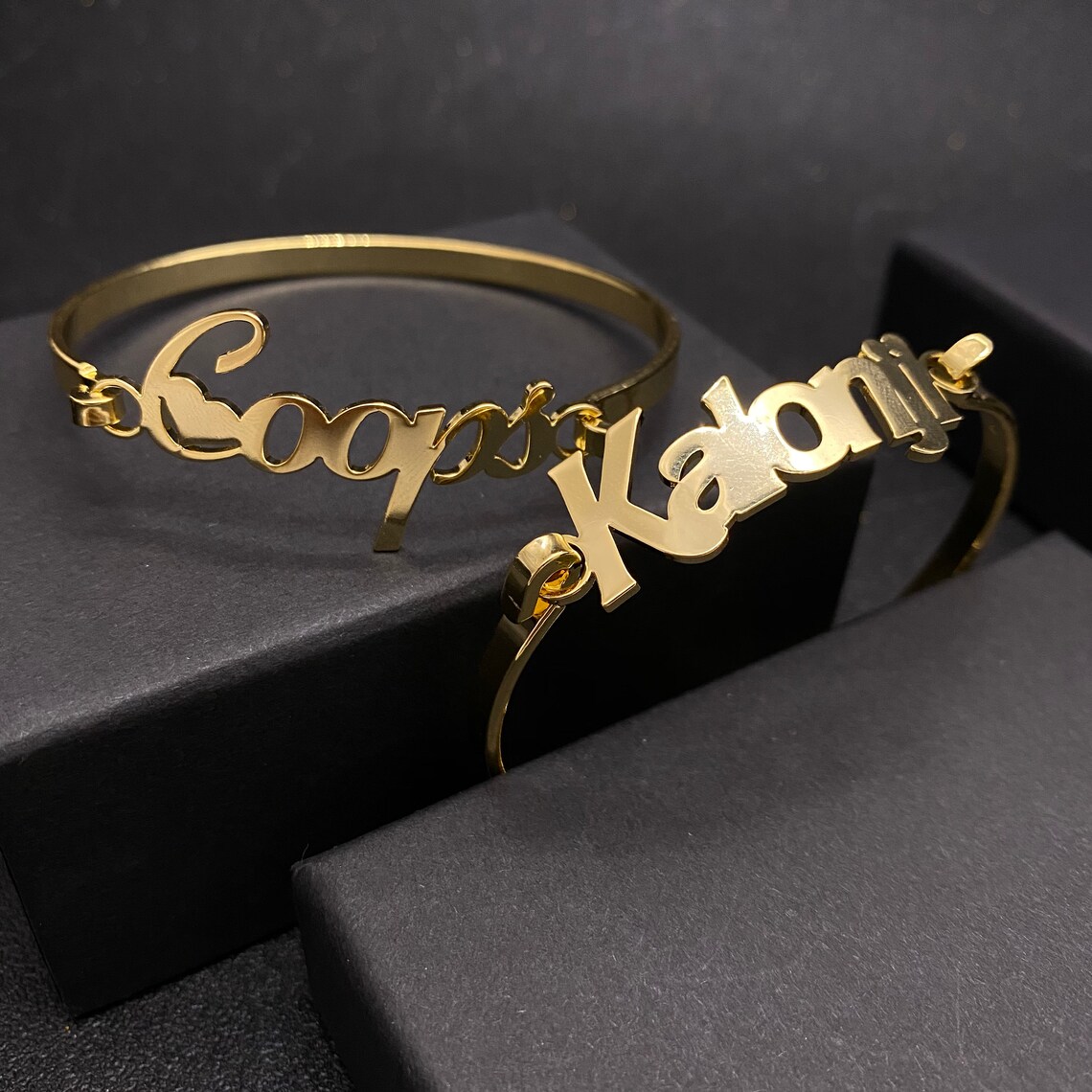Custom Name Bracelet Bangle Gold Name Bangle Name Cuff - Etsy