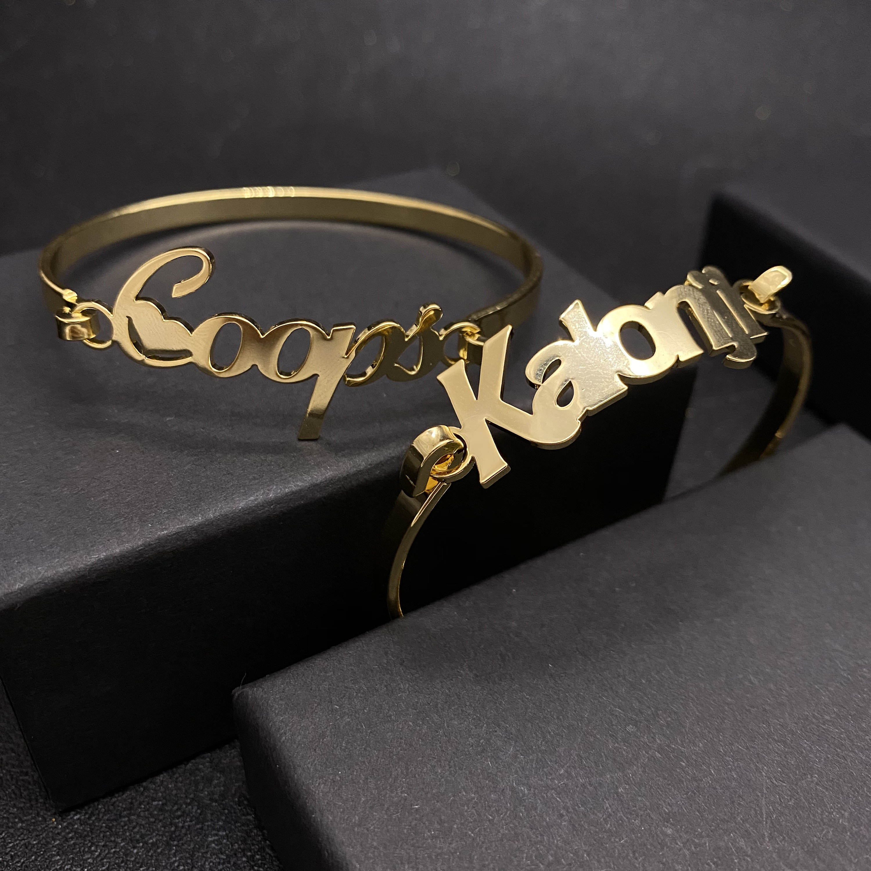 Custom Name Bracelet Bangle Gold Name Bangle Name Cuff - Etsy