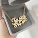 18K Gold Filled Name Necklace, Custom Name Necklace, Nameplate With ...