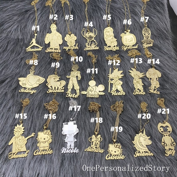 Name Plate Necklace - Etsy