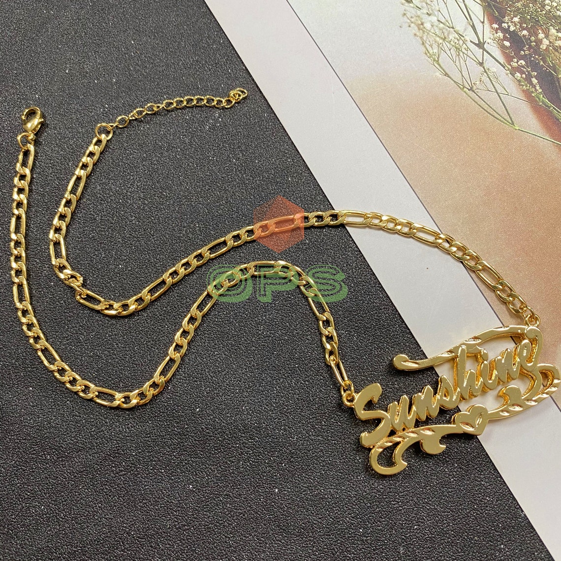 Nameplate Necklace-custom Name Necklace-3d Name Necklace-double Name ...