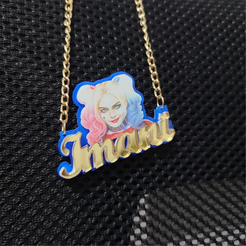 Personalized Character Name Necklace Cartoon Name Necklace - Etsy