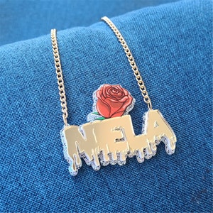 Personalized Character Name Necklace, Cartoon Name Necklace, Custom ...