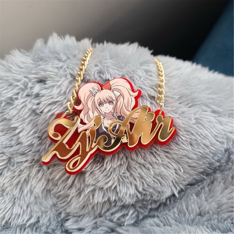 Personalized Character Name Necklace Cartoon Name Necklace - Etsy